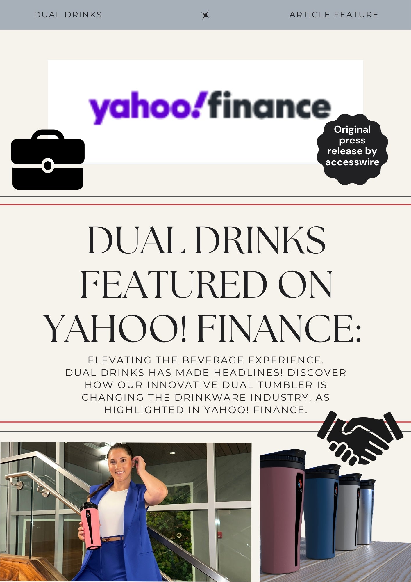 Dual Drinks Makes Waves on Yahoo! Finance: The Future of Beverage ...